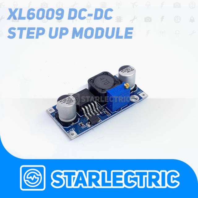 Jual XL6009 XL 6009 Step Up Boost DC-DC 4A Adjustable Modul DC XL-6009 ...