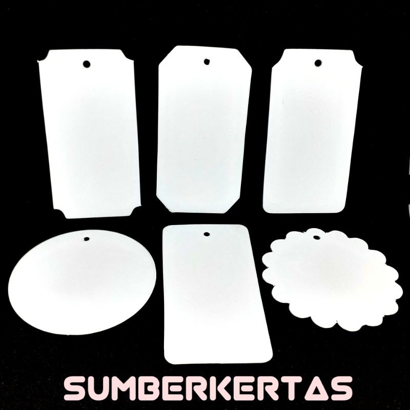 Jual HANG TAG POLOS PUTIH, BAHAN TEBAL 360 GR | Shopee Indonesia