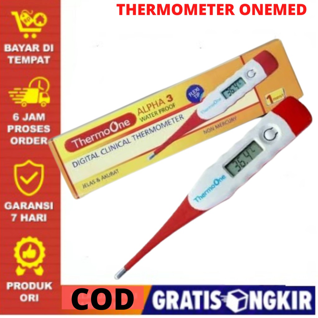 Jual Cod Termometer Thermometer Thermoone Digital Onemed Alpha 3 Bubble ...