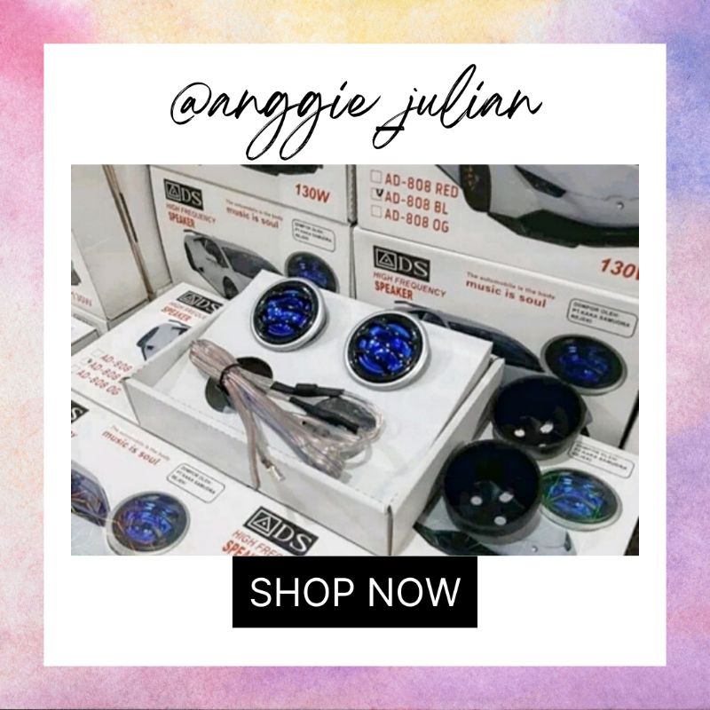 Jual Tweeter ADS AD-808 Speaker Mobil Speaker Dashboard Kanan Kiri ...