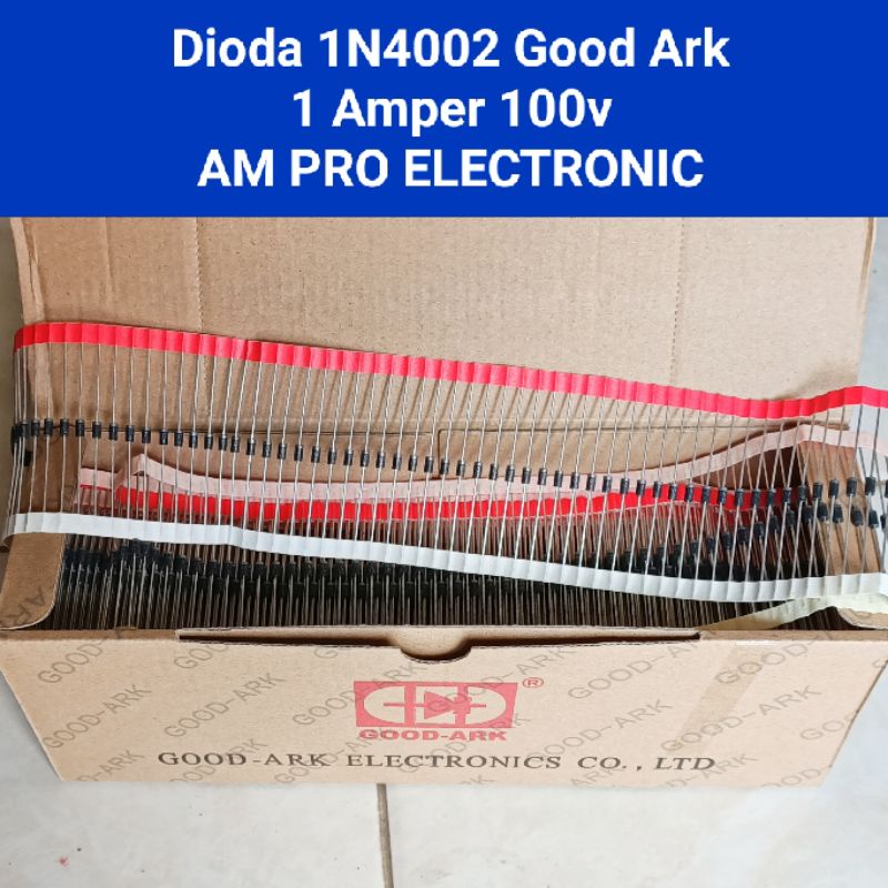 Jual Dioda IN4002 Good Ark Diode 1N4002 1 Amper 100v Original | Shopee ...