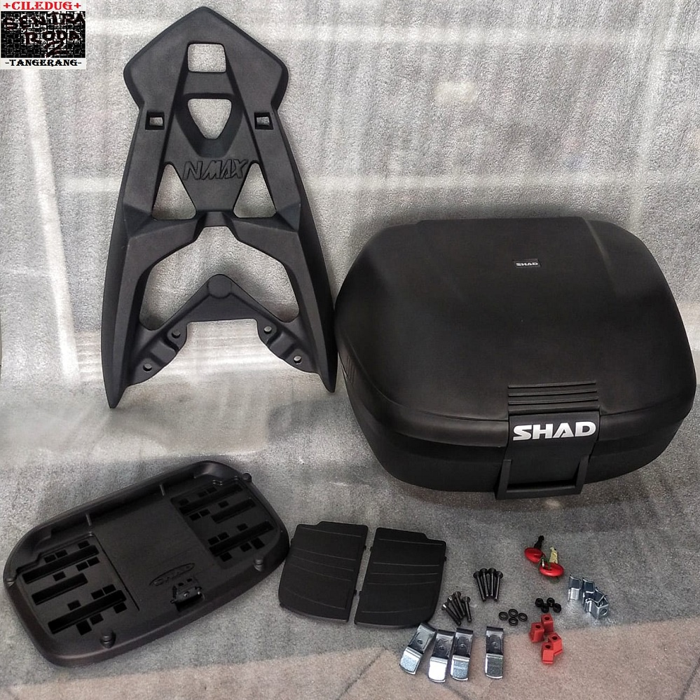 Jual Sepaket Box SHAD SH-42 Plus Breket Box Model Star / Box SHAD SH42 ...