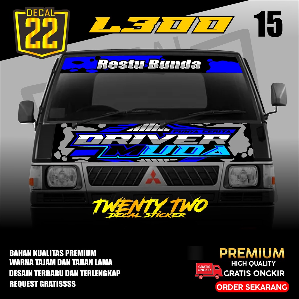 Jual STIKER DECAL KABIN DEPAN L300 ,DECAL STIKER L300 KODE 15 Podo ...