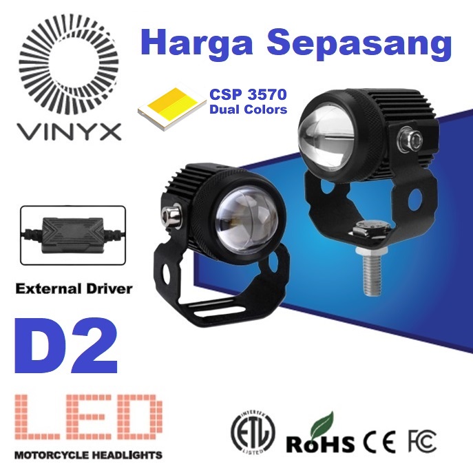 Jual Lampu Tembak Sorot LASER GUN LED VINYX D3 Mobil Motor 30Watt 2 ...