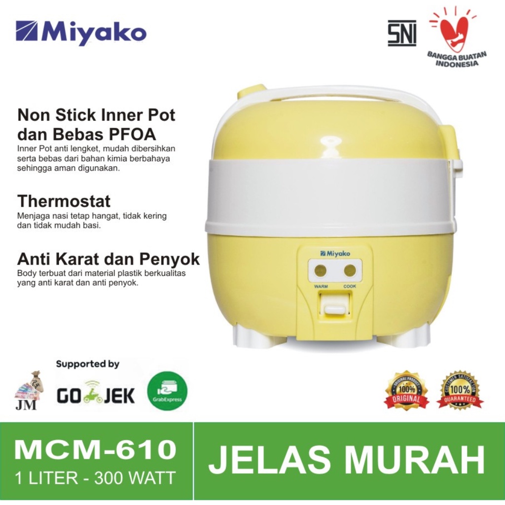 Jual Magicom 1 Liter 3in1 Miyako MCM610 / MCM-610 / MCM 610 - Garansi ...