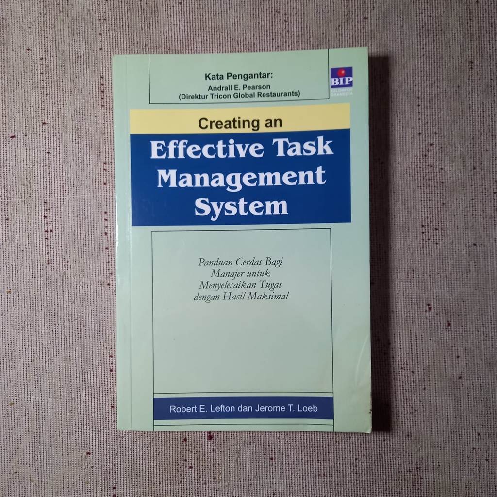 Jual Buku Manajemen Creating an Effective Task Management System | Shopee Indonesia