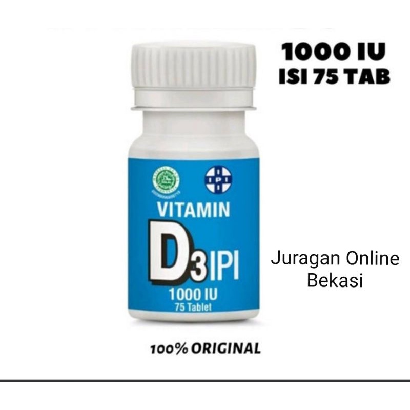Jual Vitamin D3 IPI [75 Tablet] "PALING MURAH DI BEKASI" | Shopee Indonesia