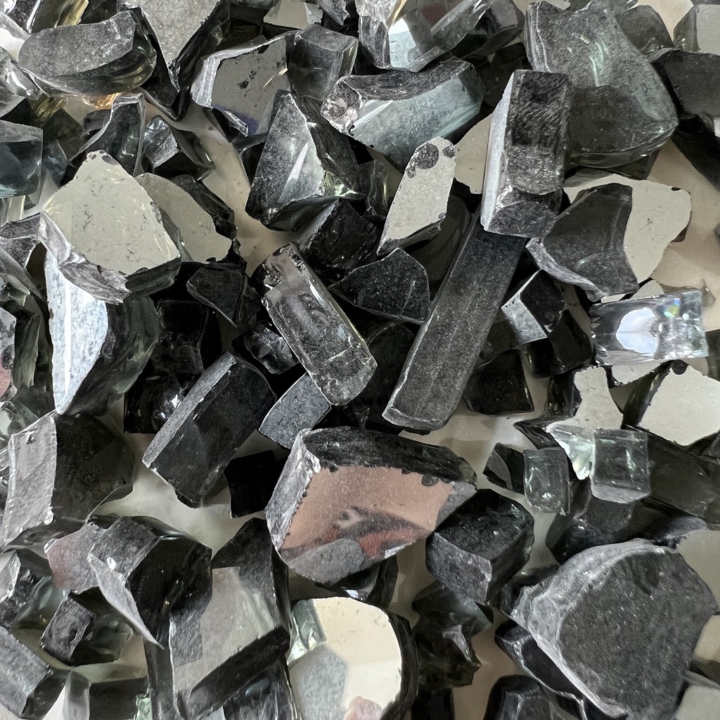 Jual Pecahan Kaca Batu Kristal Glass Mirror Stone Flakes Crystal Chips ...