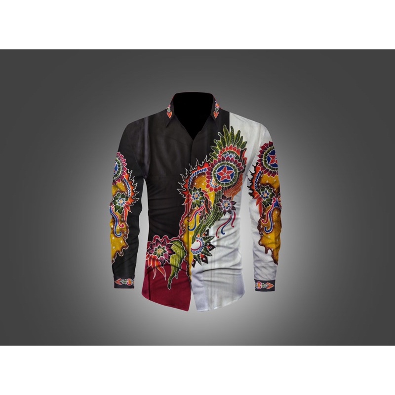 Jual BATIK TULIS INDONESIA WARNA DASAR PUTIH HITAM MERAH MOTIF UNIK ...