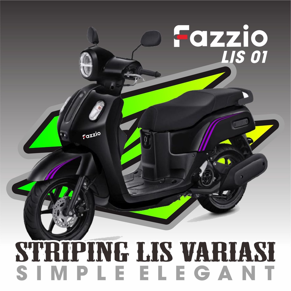 Jual STICKER MOTOR STRIPING MOTOR LIS SIMPLE FAZZIO - YAMAHA FAZZIO LIS ...