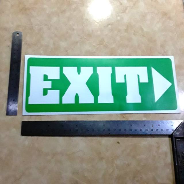 Jual Sticker stiker dinding tanda sign exit | Shopee Indonesia