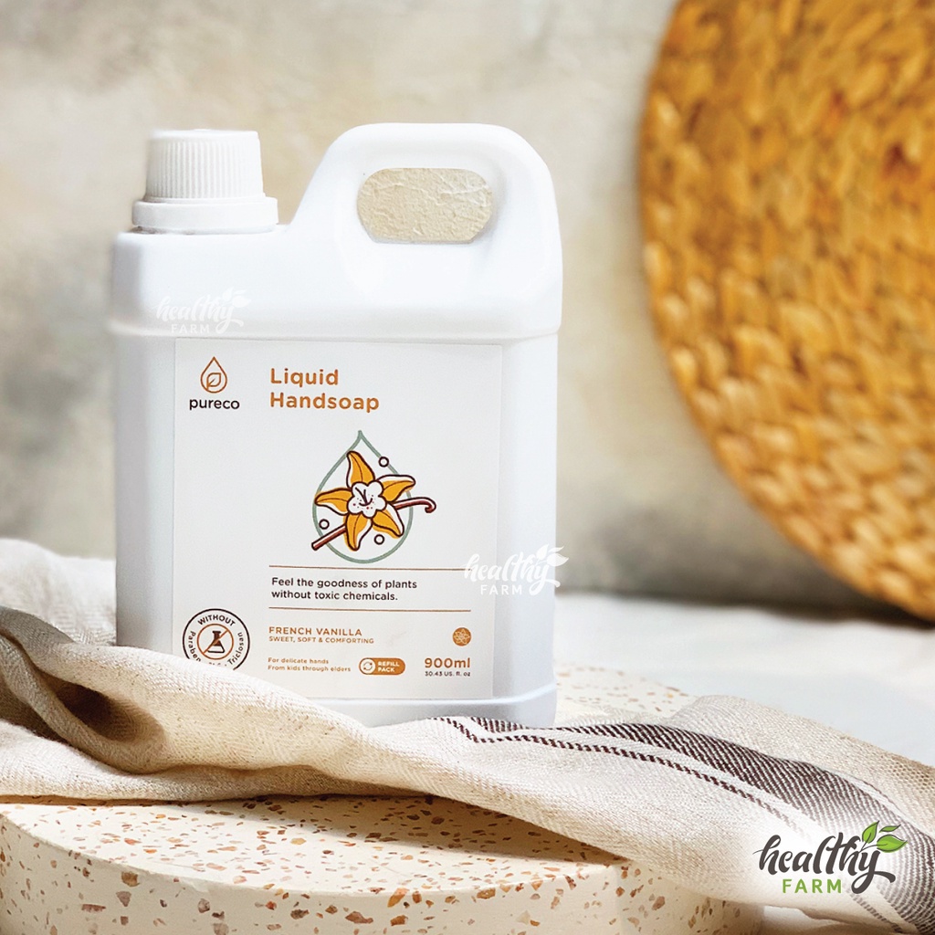 Jual Pureco Refill Liquid Hand Soap Vanilla Sabun Cuci Tangan 900ml ...