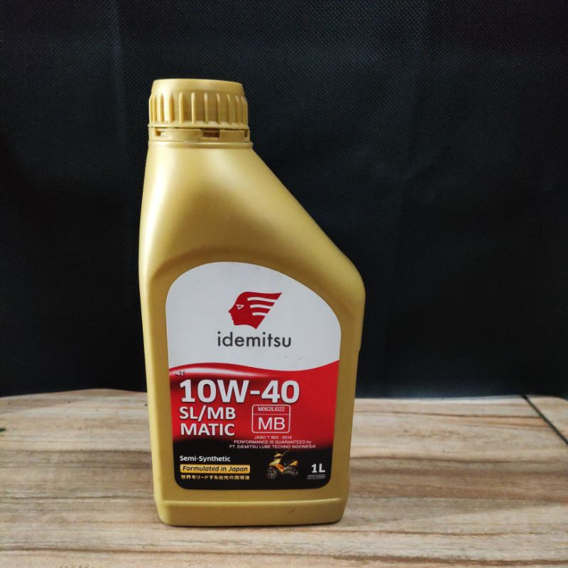 Jual OLI IDEMITSU 10W-40 SL/MB MATIC SEMI- SYNTHETIC 1 LITER | Shopee Indonesia
