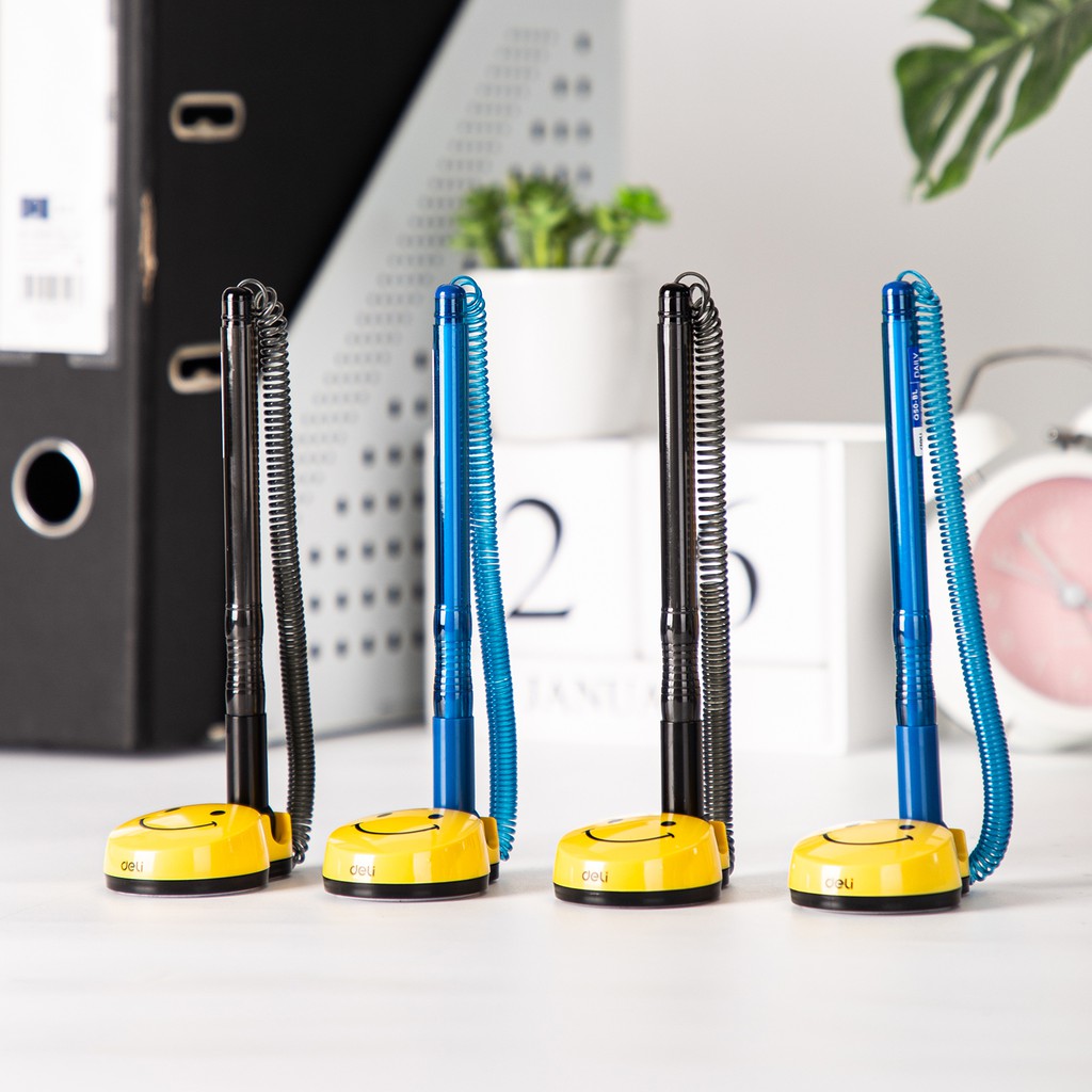 Jual Deli Pena Meja Pulpen meja tempel pena tali pen smile desk pen ...