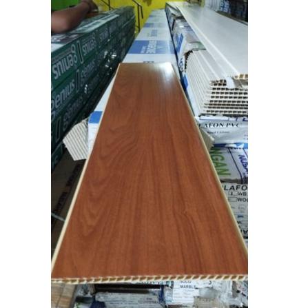 Jual H4Q5 plafon pvc serat kayu coklat muda glossy Genius 2019 R ...