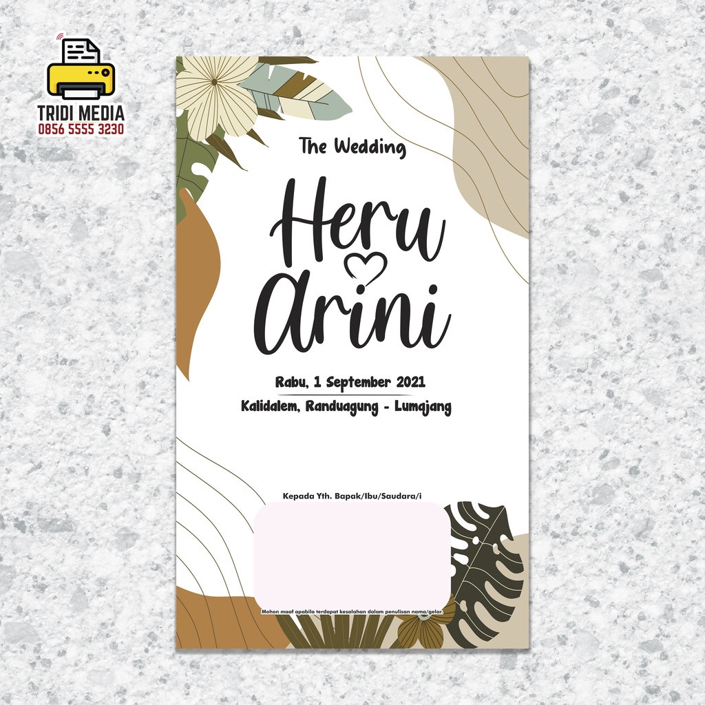 Jual UNDANGAN TRIDI 11, KATALOG TRIDI | Shopee Indonesia