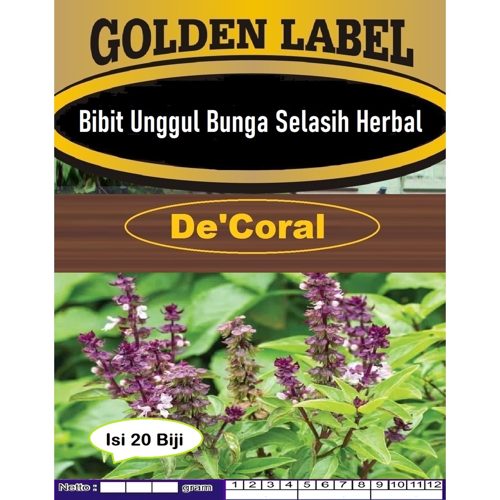 Jual Bibit Unggul Bunga Selasih Herbal|Biji Benih Selasih|Bibit Biji ...