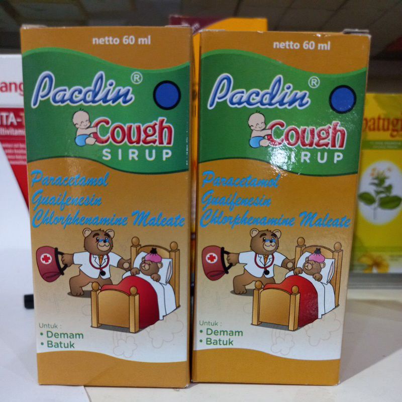 Jual PACDIN COUGH SYRUP /UNTUK MENGOBATI BATUK DISERTAI ALERGI, DEMAM ...