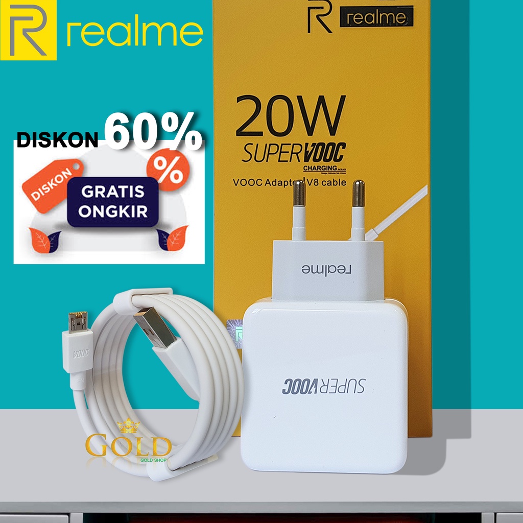 Jual CHARGER REALME ORIGINAL FAST CHARGING 20W Support Realme 5 pro C1 ...