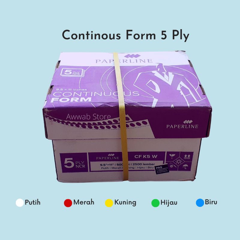 Jual Kertas 5 Ply Continuous Form Paperline K5 W | Shopee Indonesia