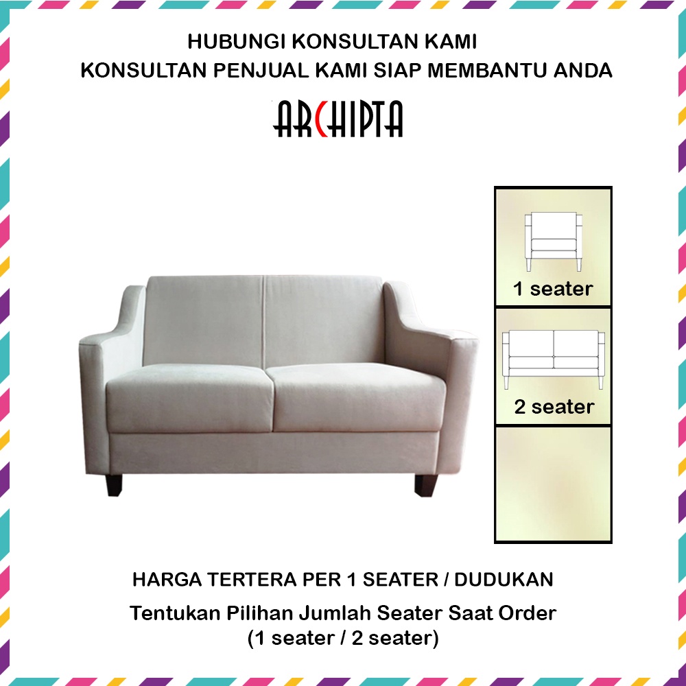 Jual Archipta - Kursi Tamu Sofa 1-2 Dudukan/Seater - Asahi Modern ...
