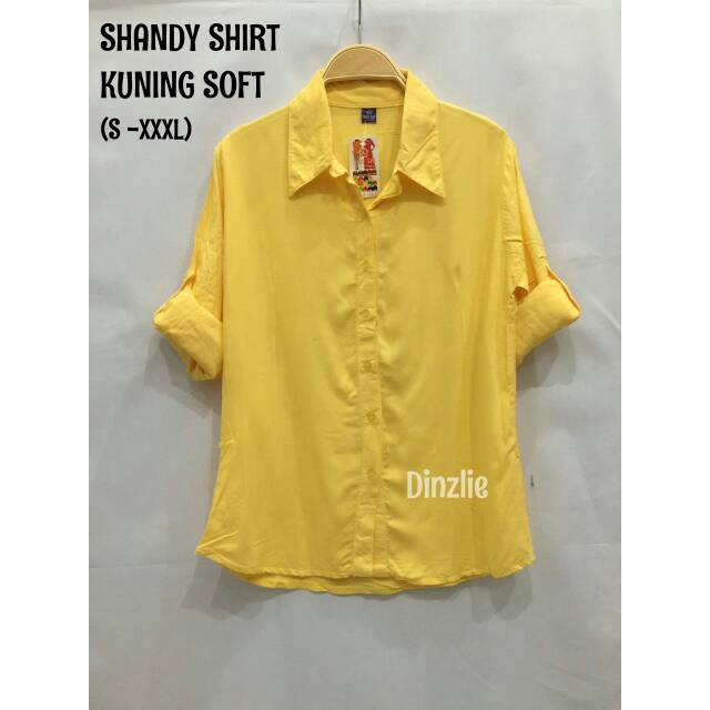 Jual SHANDY SHIRT WARNA KUNING SOFT | Shopee Indonesia