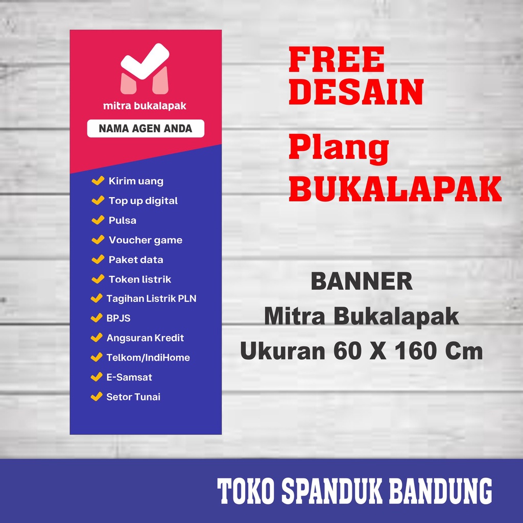 Jual spanduk mitra bl/ spanduk bl buka la pak / banner bl / spanduk ...