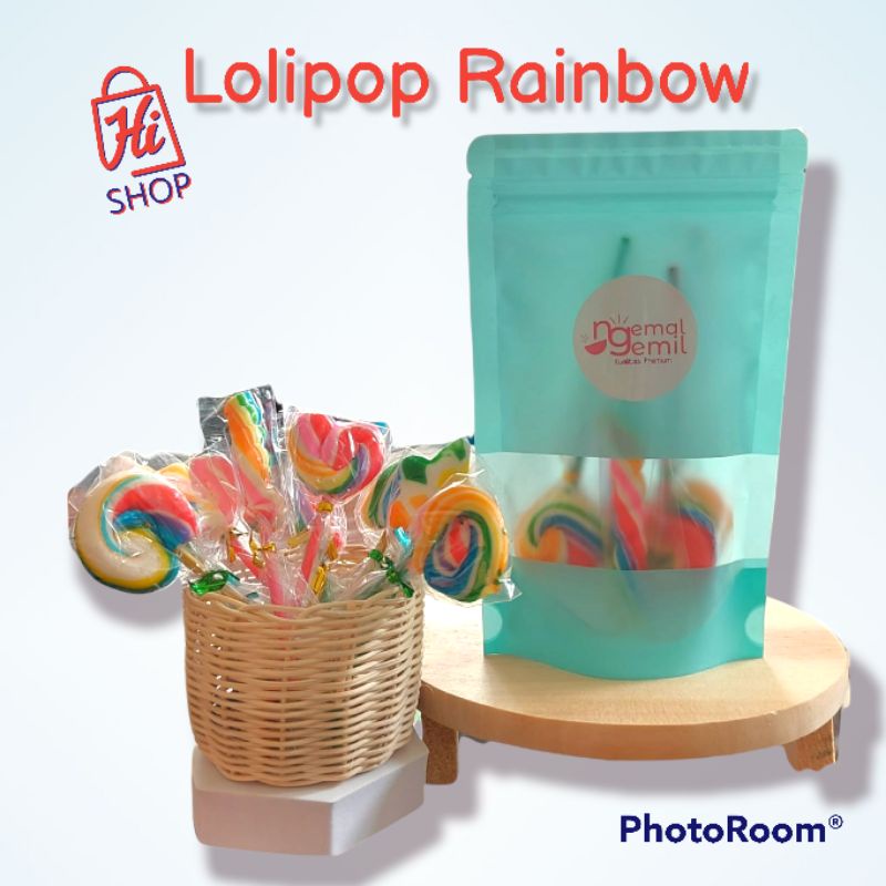 Jual Permen Lolipop Rainbow Premium (bisa COD) | Shopee Indonesia