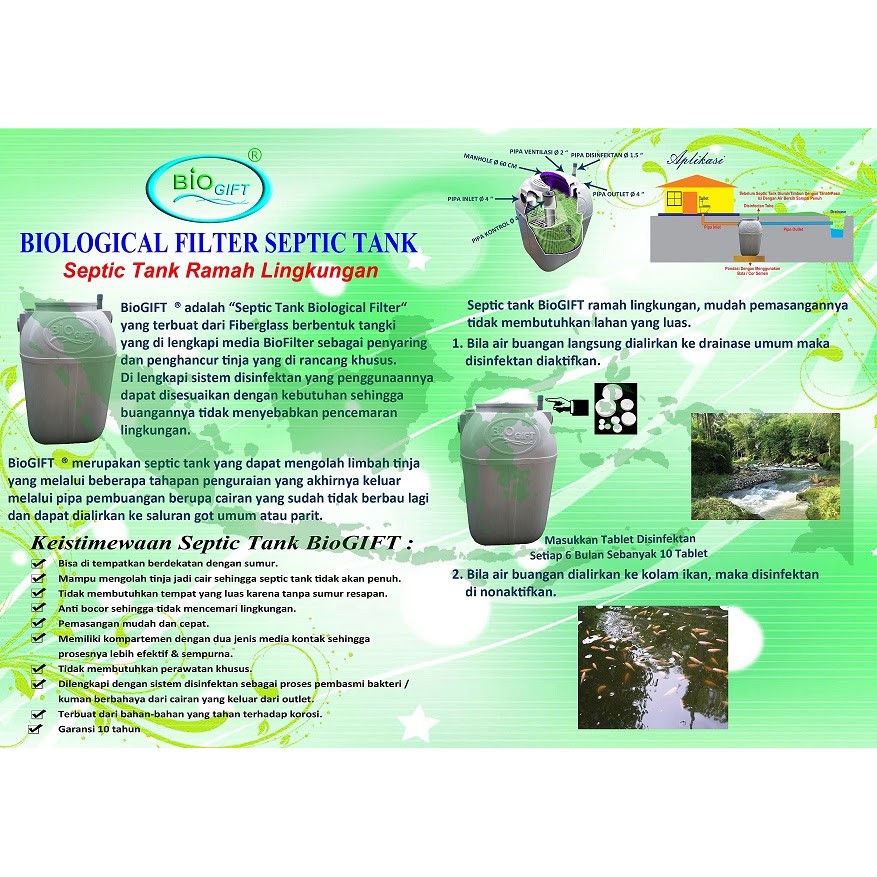 Jual SEPTIC TANK BIO, SEPTIC TANK BIOGIFT KAPS 4 ORANG GARANSI 10 TAHUN ...