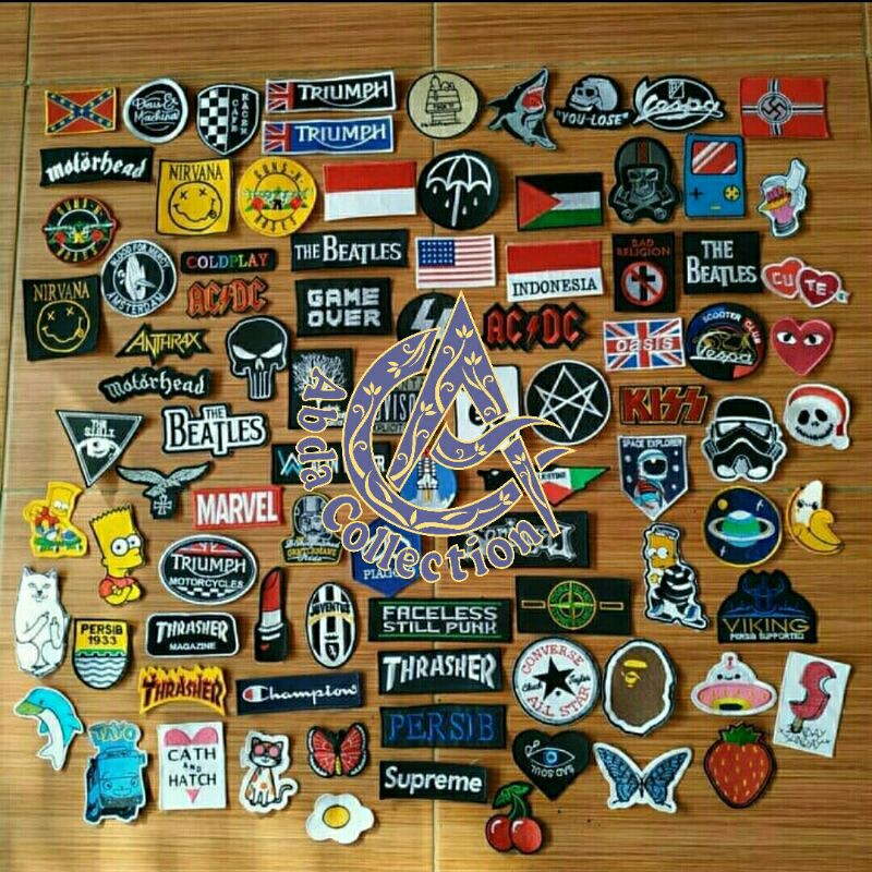 Jual jasa bordir logo custom emblem patch badge logo bordir komputer ...