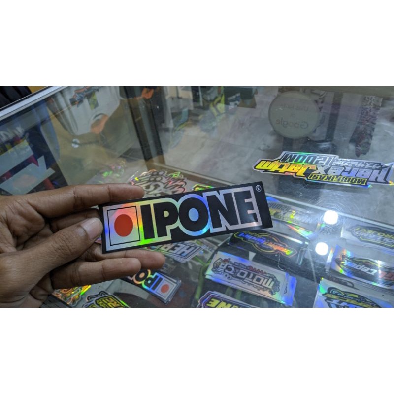 Jual stiker merk ipone oli racing hollogram | Shopee Indonesia