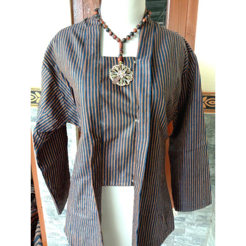 Jual Kutu baru/Baju lurik/Kebaya baju lurik/adat jawa/tradisi | Shopee Indonesia