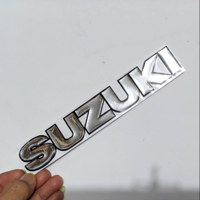 Jual Stiker timbul emblem tulisan Suzuki sticker motor mobil | Shopee Indonesia