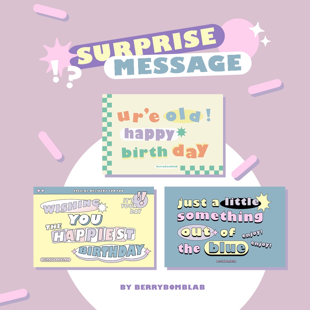 Jual SURPRISE MESSAGE GREETING CARD | Shopee Indonesia