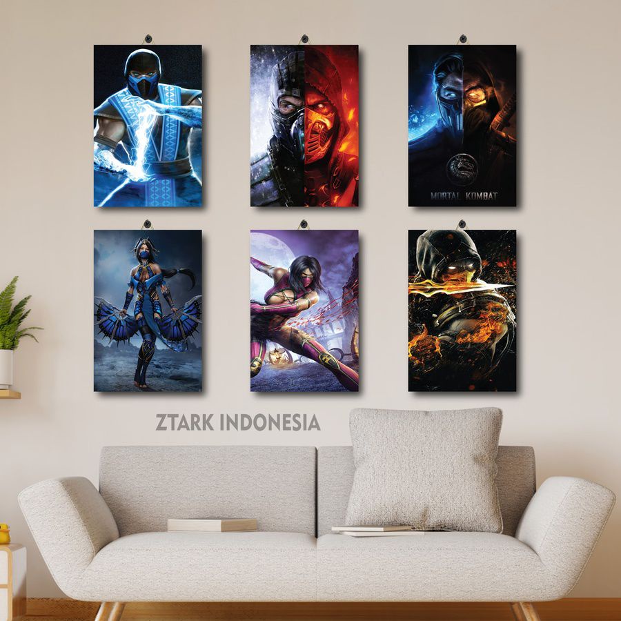 Jual 41-60 PAJANGAN KAMAR COWO PEMAIN PEMERAN MORTAL COMBAT 20X30 TQMUV ...