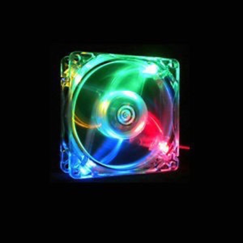 Jual fan casing pc 8cm transparan Led RGB | Shopee Indonesia
