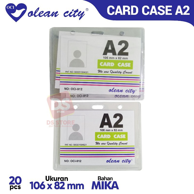 Jual ID CARD CASE / NAME TAG PLASTIK MIKA A2 OLEANCITY | Shopee Indonesia