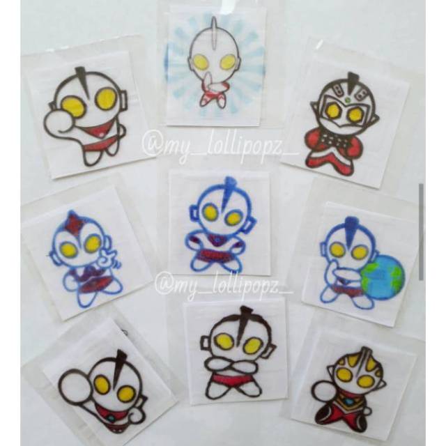 Jual AMAN DIMAKAN, Ultraman, Edible / rice paper/ stiker nasi / stiker ...