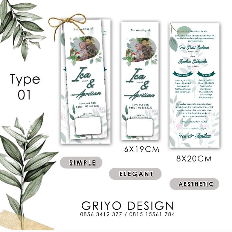 Jual undangan rustik simple | Shopee Indonesia