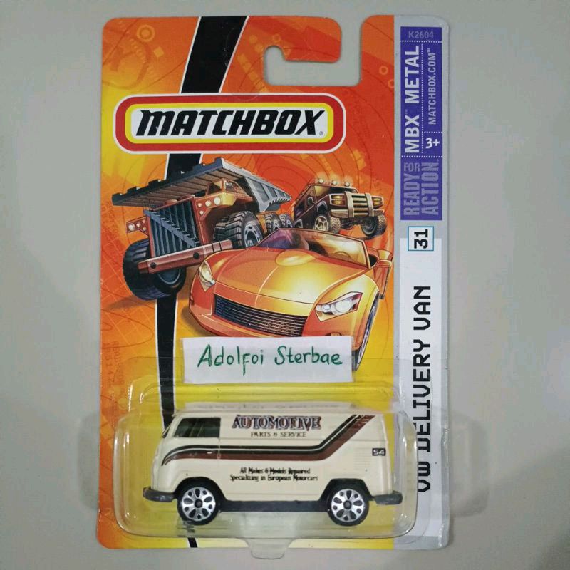Jual matchbox vw delivery van ready for action mbx metal automotive ...