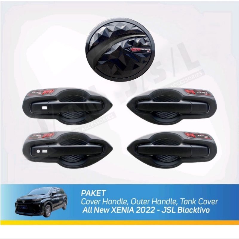Jual XENIA 22 2022 Paket Outer + Handle Pintu + Tutup Bensin Hitam Doff Blacktivo JSL | Shopee ...