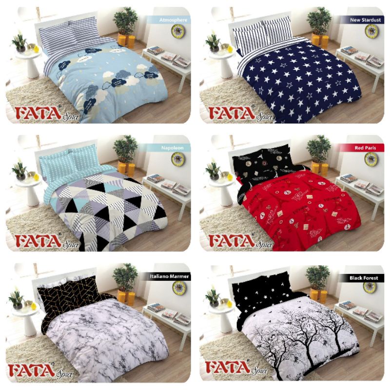 Jual FATA - Bed cover Set / Bed Cover Minimalis Ukuran King 180x200x20 ...