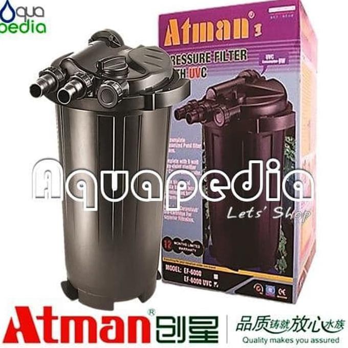 Jual Atman Ef-6000 Filter Kolam Pressure Filter W/Uvc Original | Shopee ...