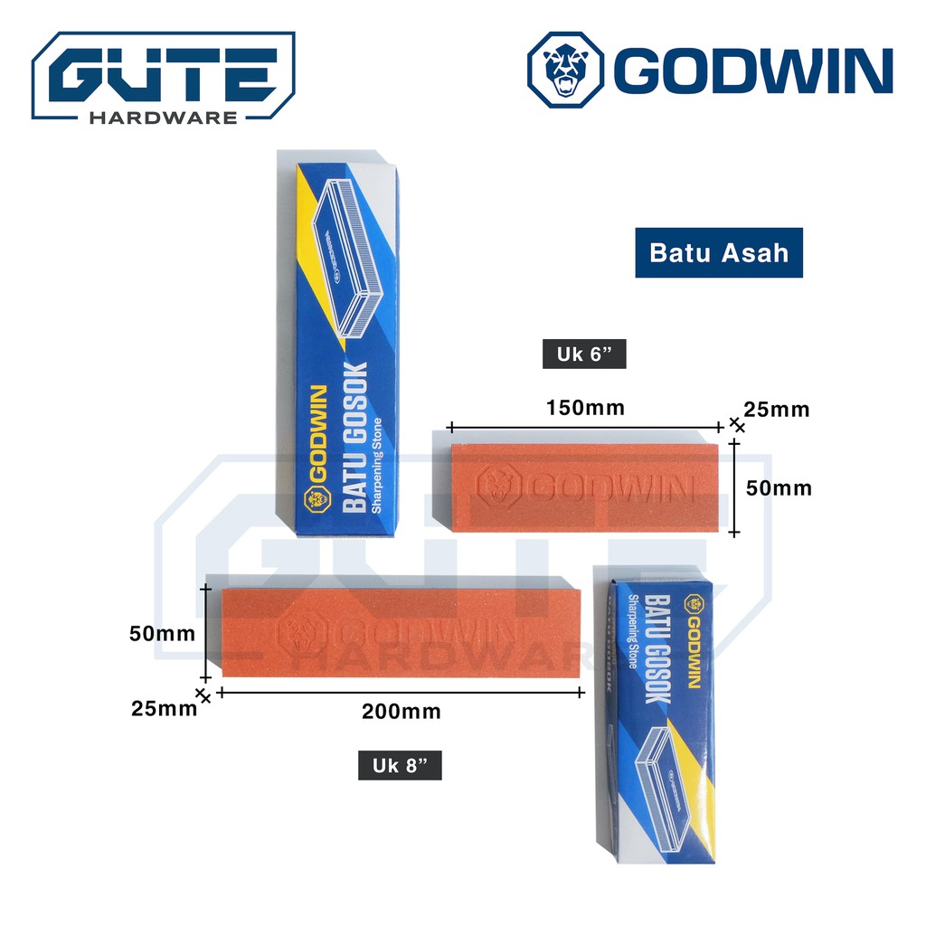 Jual Batu Gosok / Batu Asah Pisau "GODWIN" Kombinasi Kasar Halus ...