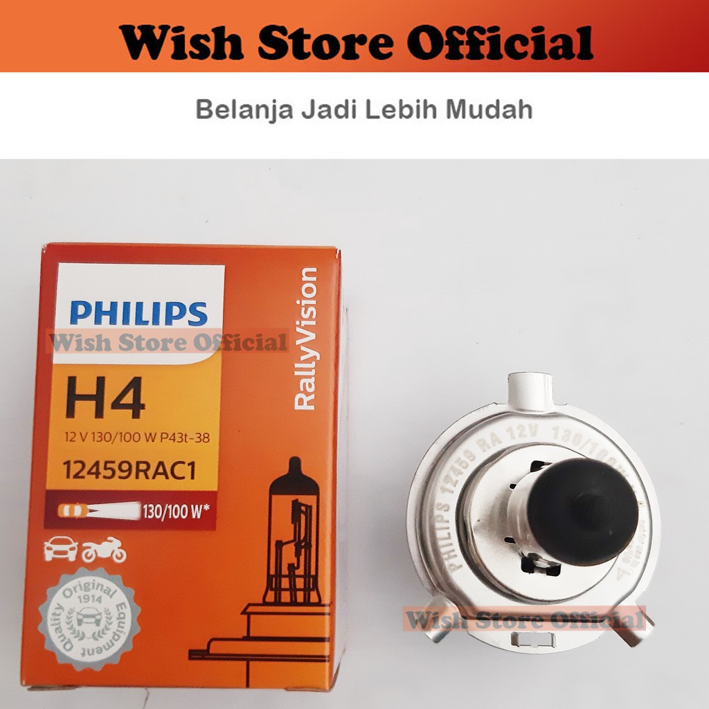 Jual Lampu Bohlam Bohlamp Head Lamp Utama Depan DOP Halogen H4 12Volt ...