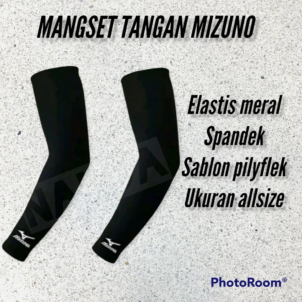 Jual Mangset lengan tangan mizuno olahraga voli volly satu pasang ...
