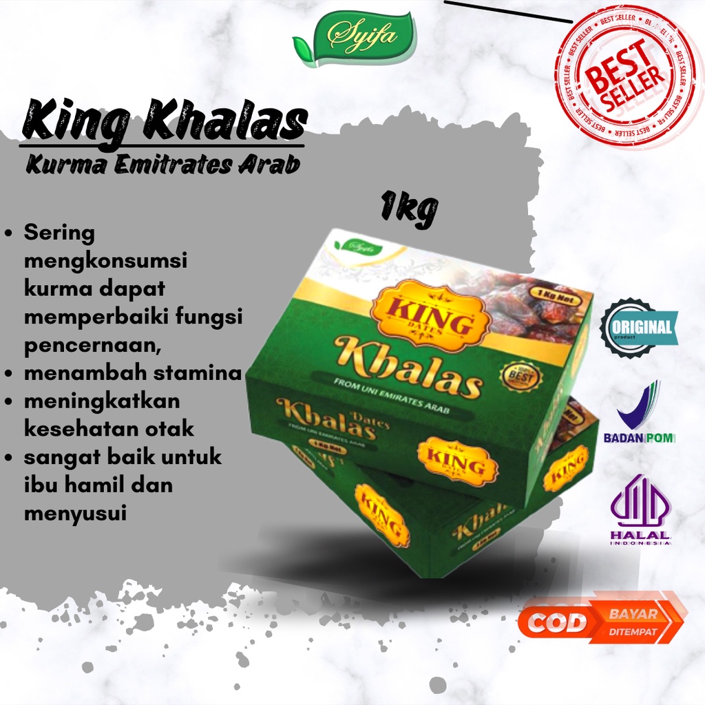 Jual Kurma Prince Dates Khalas 1kg Box / Kotak, Kurma khalas / KHALAS ...