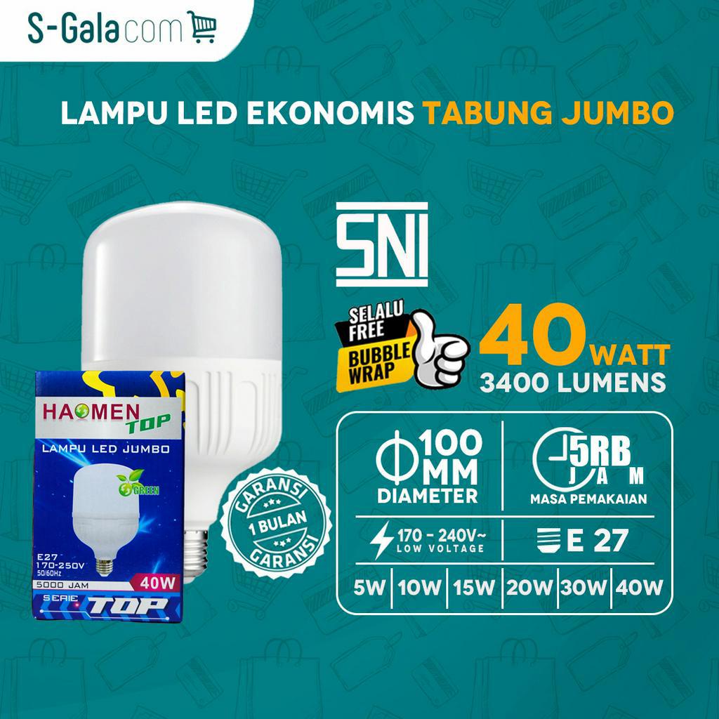 Jual Lampu LED Bohlam / Tbulb / Kapsul / Tabung Jumbo 40W / 40 WATT MURAH ( Putih ) | Shopee ...