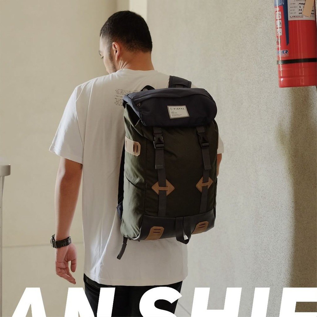 Jual TAS RANSEL/ LAPTOP/ BACKPACK/ VISVAL RAGA URBAN - NAVY/OLIVE ...