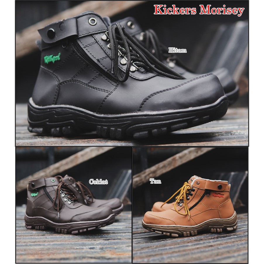 Jual MS SHOP - Sepatu Pria Boot Kickers Morisey Boots Safety Hiking ...